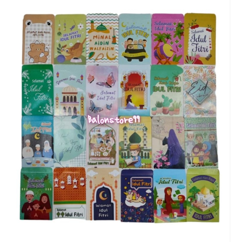 Jual Amplop / Ampau Lebaran Idul Fitri Ukuran M ( 1pack isi 8pc ...