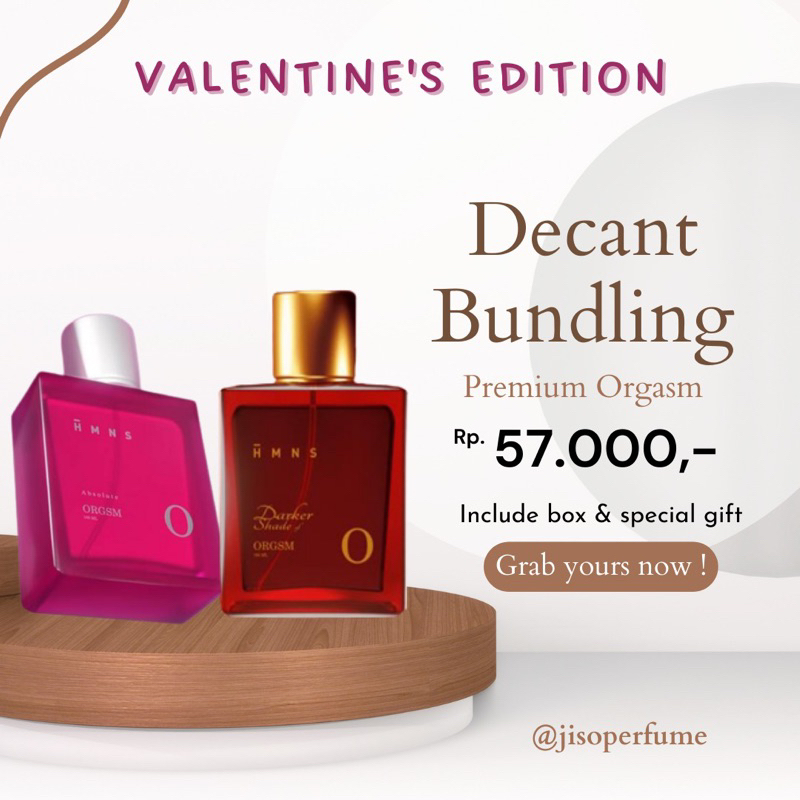 Jual DECANT BUNDLING HMNS ABSOLUTE DARKER SHADE ORGASM | Shopee Indonesia