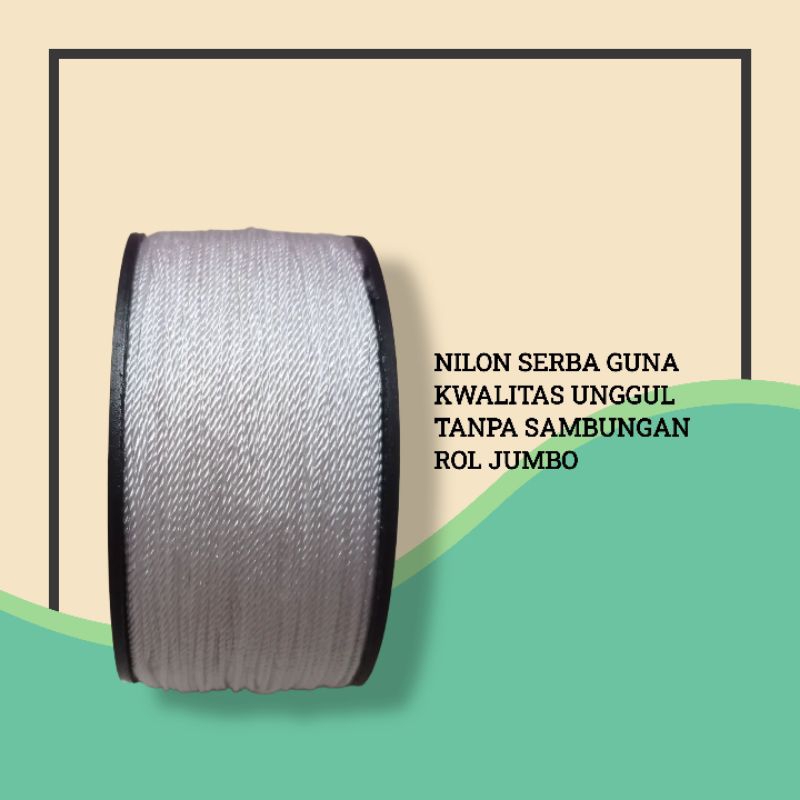 Jual BENANG NILON BENANG UKUR BANGUNAN NILON SERBA GUNA ROL JUMBO ...