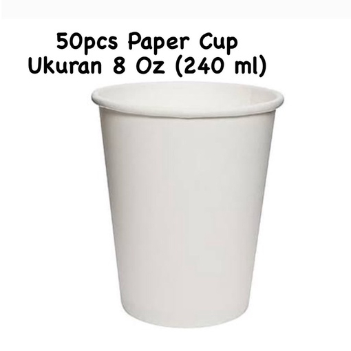 Jual 50pcs Paper Cup 8 Oz (240ml) // Gelas Kertas // Hot Cup | Shopee Indonesia