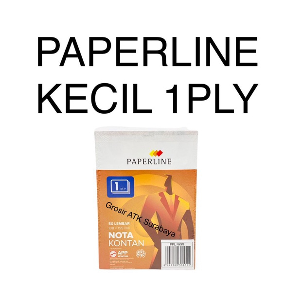 Jual NOTA KONTAN PAPERLINE KECIL 1 PLY / Buku Nota Kontan PPL Kecil K1 ...