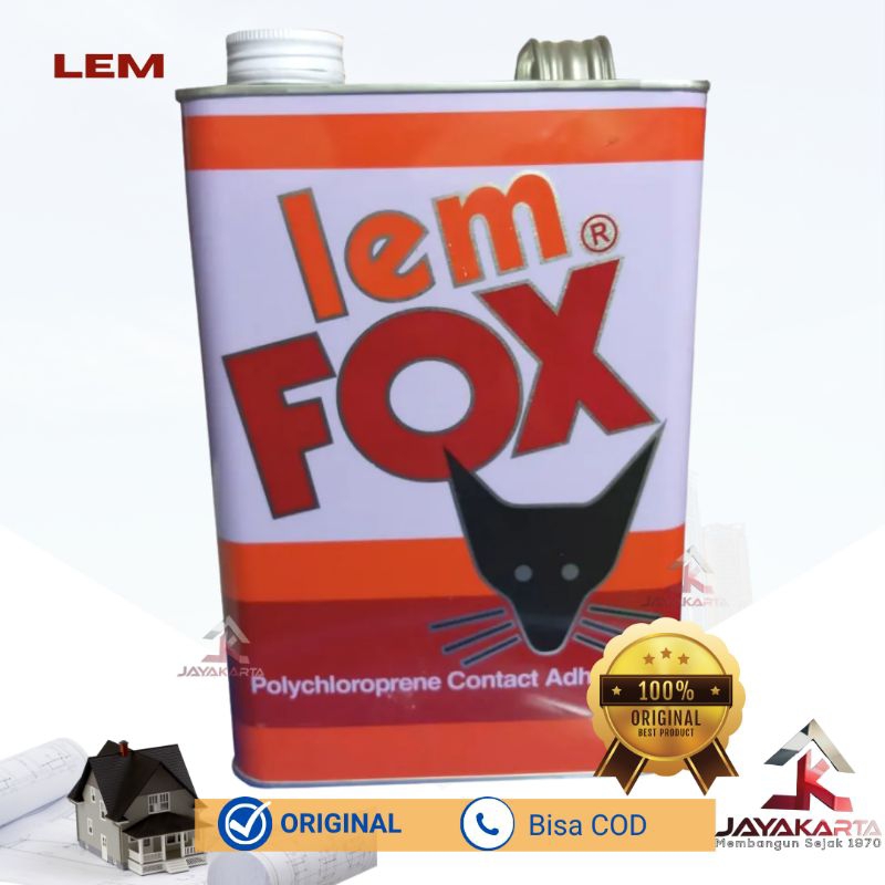 Jual Lem FOX kuning 2.5 kg galon | lem serbaguna | Shopee Indonesia