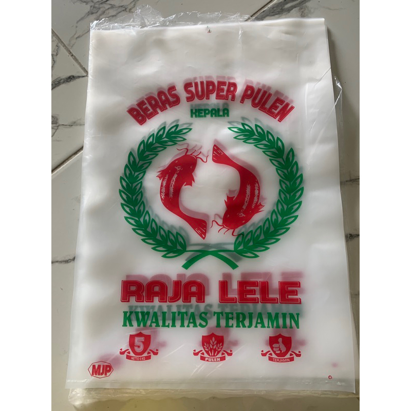 Jual Plastik Beras Raja Lele 5 Kg Kwalitas Terjamin Pulen Netto 5 Kg ...
