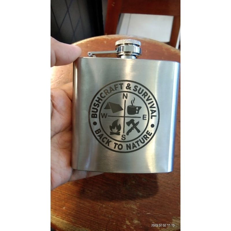 Jual Flask botol minum stainless bushcraft survival | Shopee Indonesia