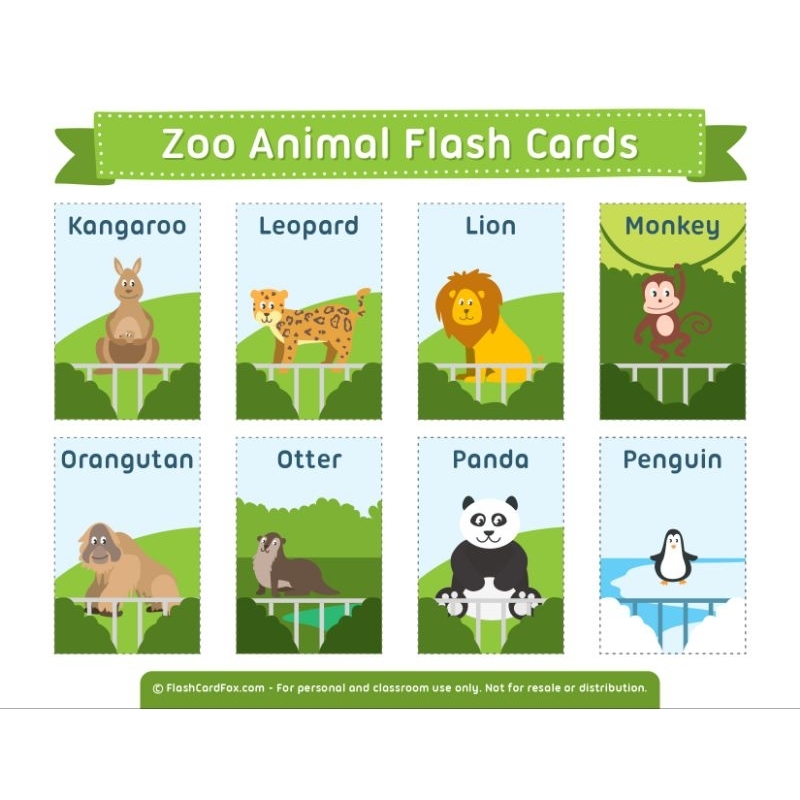 Jual Zoo Animals Falsh Card | Shopee Indonesia