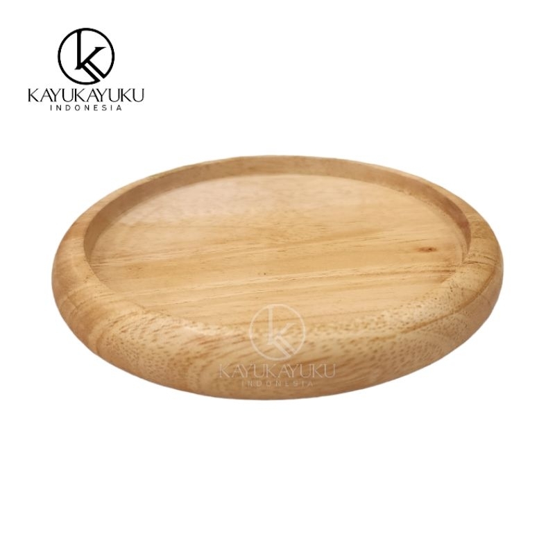 Jual KAYUKAYUKU Coaster Kayu / Tatakan Gelas Kayu Model Oval Anti Air ...