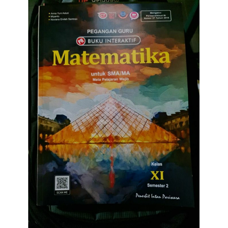 Jual BUKU KUNCI JAWABAN PR INTERAKTIF MATEMATIKA WAJIB KELAS XI,11 SEMESTER 2 INTAN PARIWARA ...