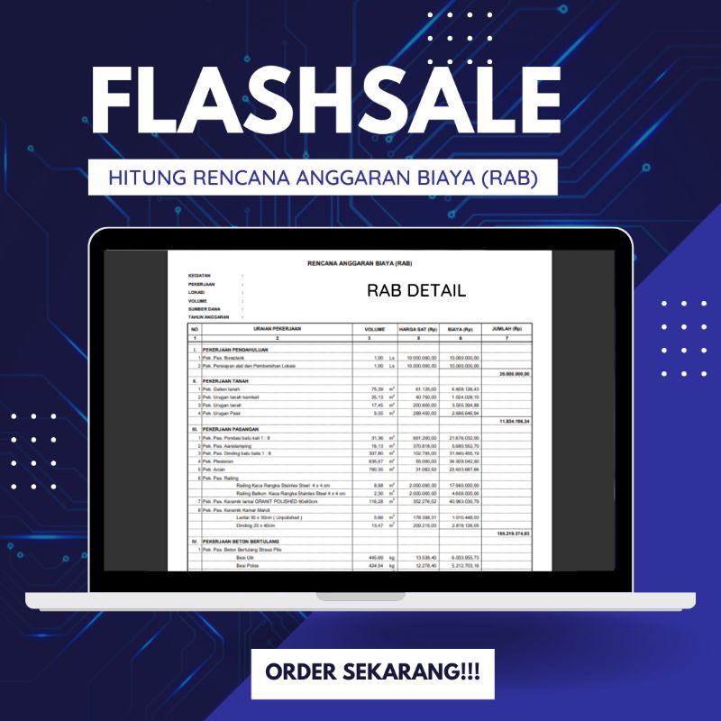 Jual Jasa Hitung Rencana Anggaran Biaya RAB Bangunan Rumah Ruko Gedung ...