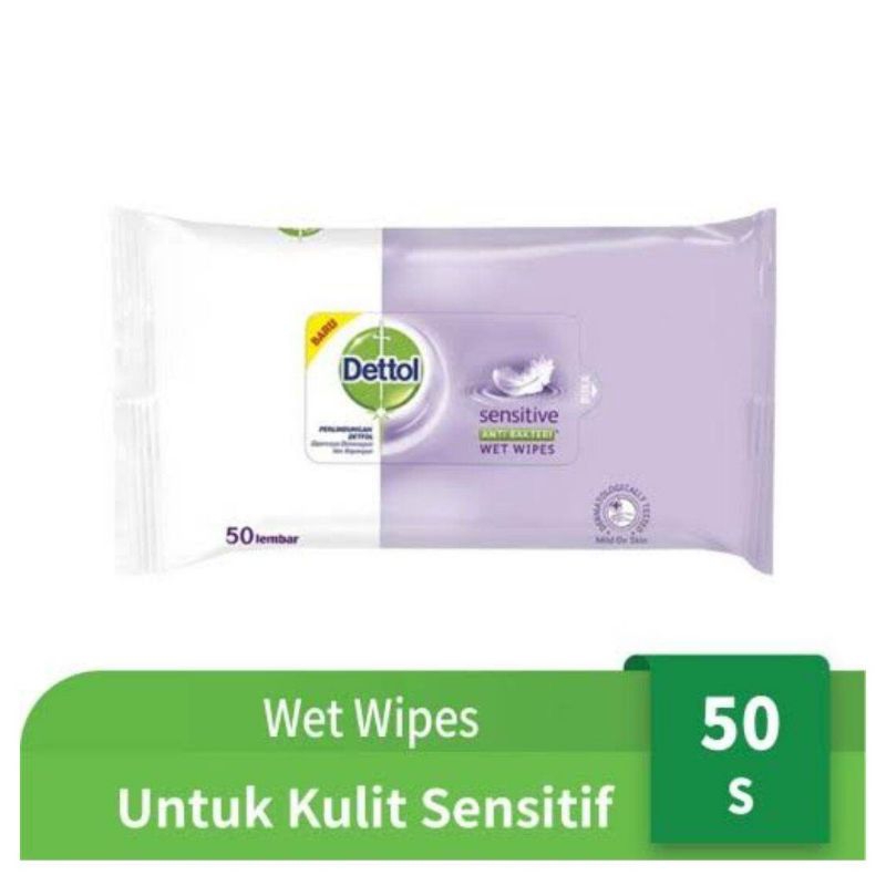 Jual Dettol Wet Wipes Tissue Basah 50's | Shopee Indonesia