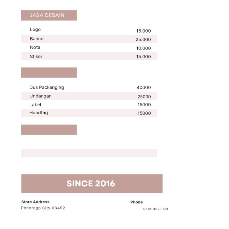 Jual jasa desain label buku, nota, stiker kemasan, vandel piala custom ...