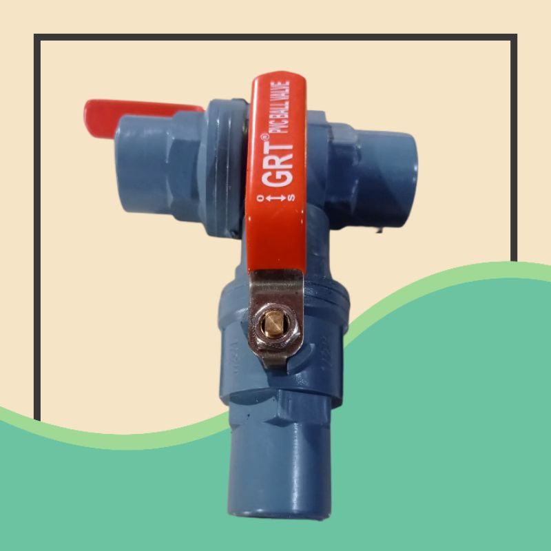Jual STOP KRAN PVC TEBAL BALL VALVE PVC GAGANG STAINLESS 1/2" 3/4" 1 ...