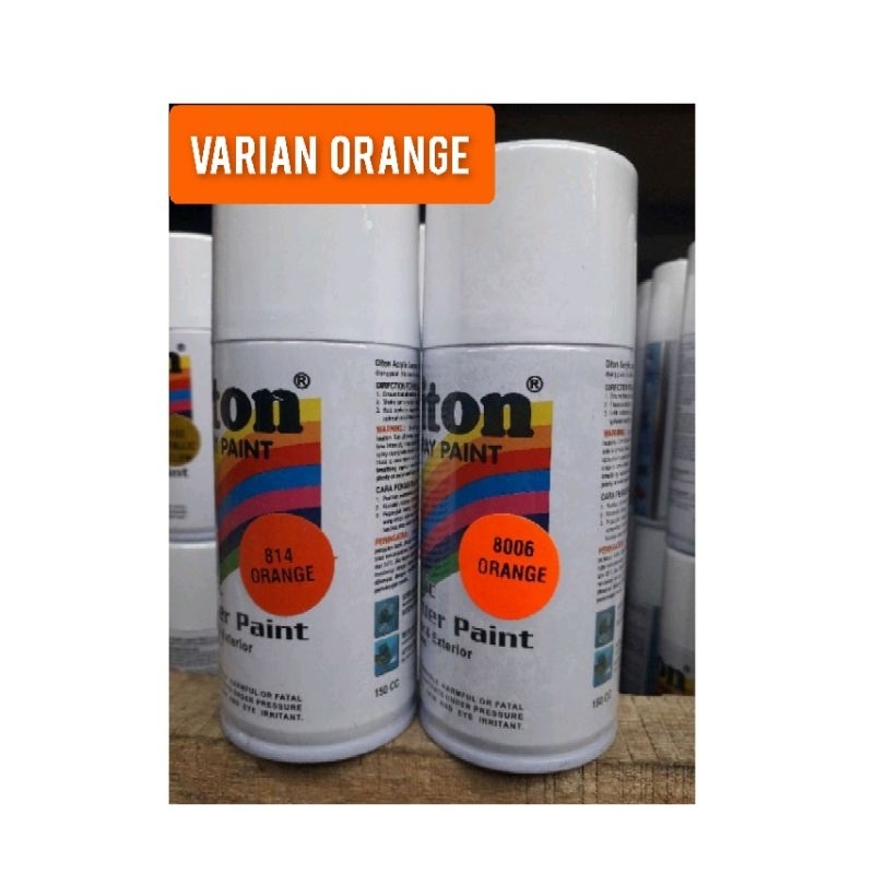 Jual Pilok Pilox Cat Semprot Diton 150cc varian oren orange orange ...