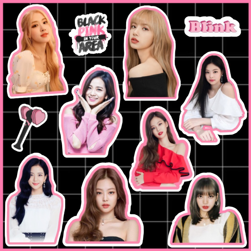 Jual STIKER BLACKPINK CUTE DECO Glossy ( Sudah Cutting ) Jennie Lisa ...