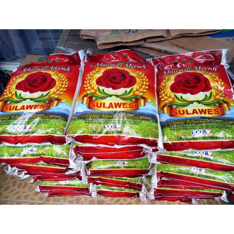 Jual Beras Mawar Sulawesi 5 kg | Shopee Indonesia
