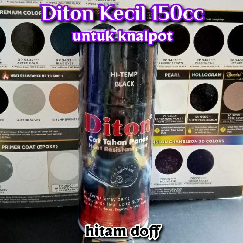 Jual cat semprot tahan panas Diton hi temp kecil 150cc untuk knalpot ...