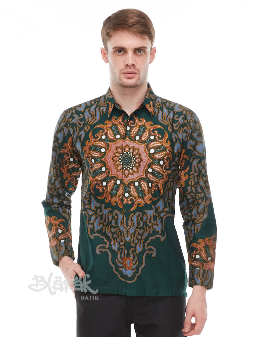 Jual BLARAK - Baju Batik Pria Lengan Panjang Hyang Waton Hijau | Shopee ...