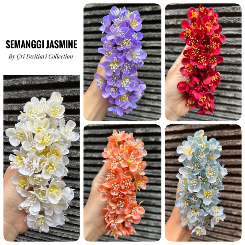 Jual Semanggi bunga Jasmine/ Melati/ Lavender/ Hairdo Sanggul | Shopee ...