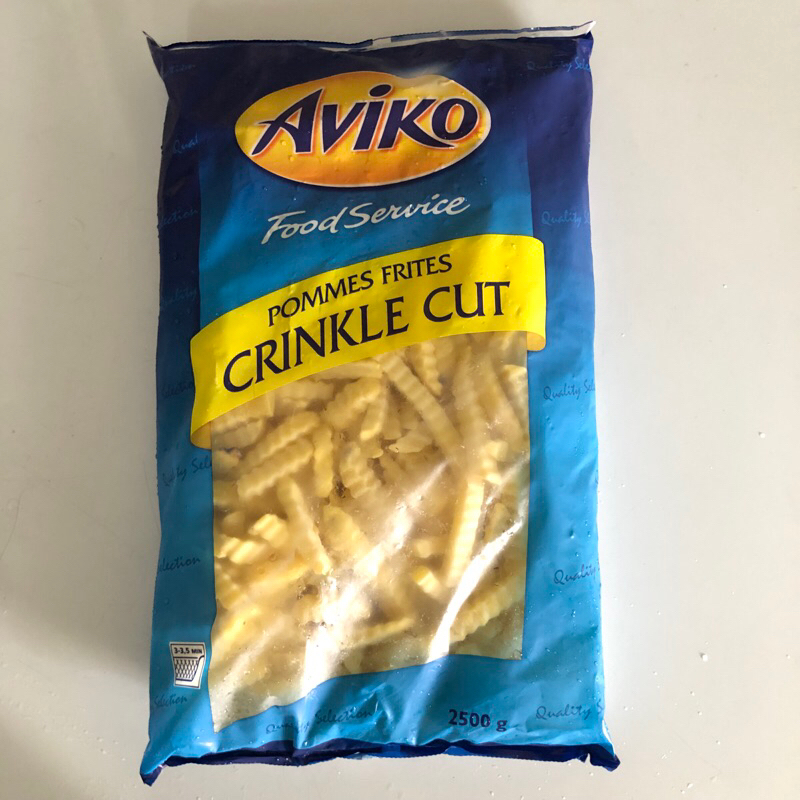 Jual Aviko Kentang Crinkle Cut 2,5kg Printing Polos | Shopee Indonesia