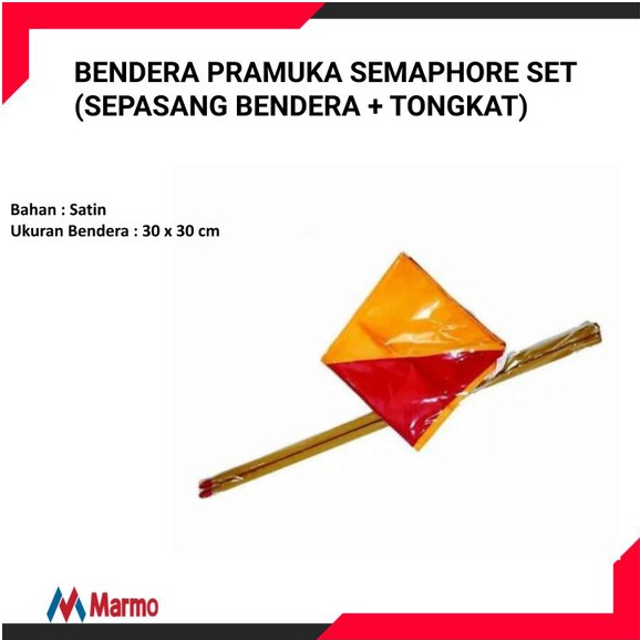 Jual BENDERA PRAMUKA SEMAPHORE SET- SEMAPUR- (SEPASANG BENDERA ...