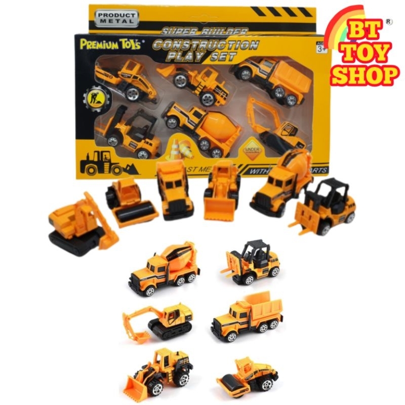 Jual Mainan Diecast PlaySet Konstruksi Metal Diecast Isi 6 Pcs | Shopee ...