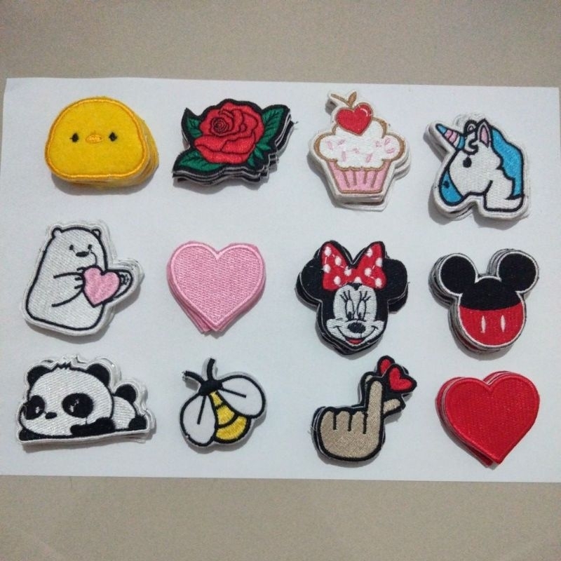 Jual (TINGGAL DI STRIKA) *part 1* IRON PATCH BORDIR KARAKTER LUCU ...