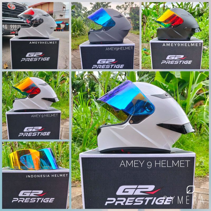 Jual Helm Full Face G2 Prestige Paket Ganteng Kaca Iridium dan Spoiler ...
