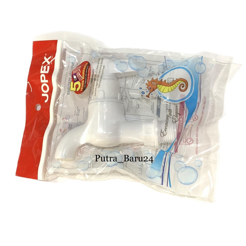Jual Kran Air Jopex 3/4 Inch atau Kran Tembok Plastik 2BC 01 W | Shopee ...
