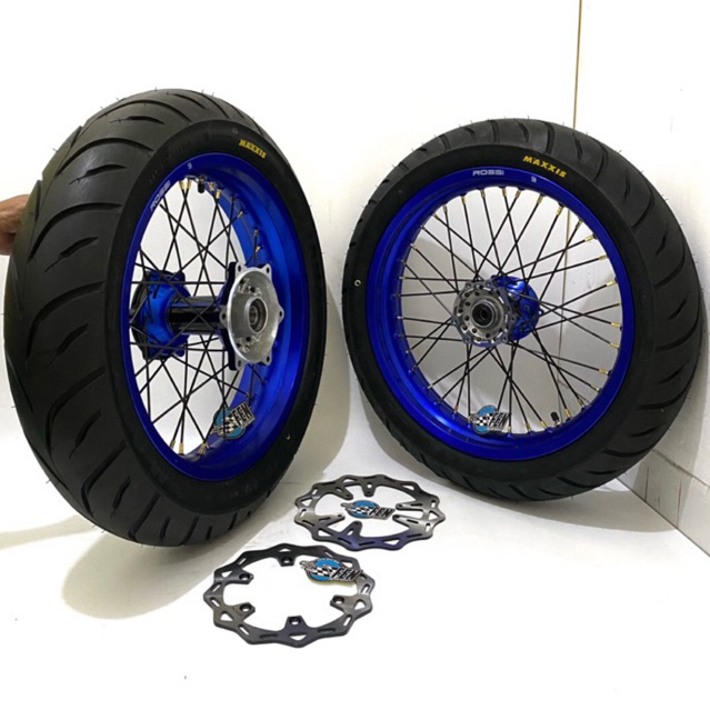 Jual Sepaket Velg WR155 crf Jari-jari Tromol scarlet Original Plus Ban ...