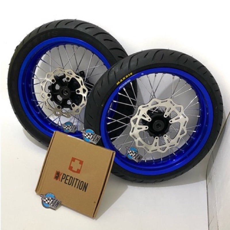 Jual Sepaket Velg WR155 Tromol Jari-jari EXPEDITION Original Plus Ban ...