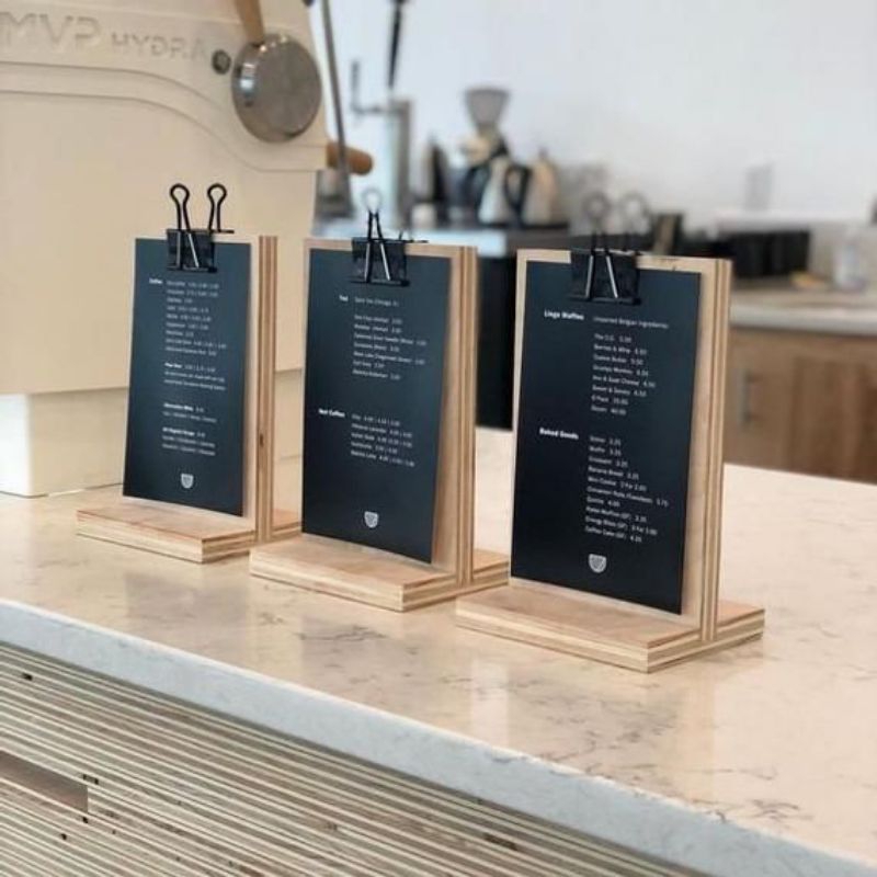 Jual Display Stand Menu Cafe Bahan Kayu | Shopee Indonesia