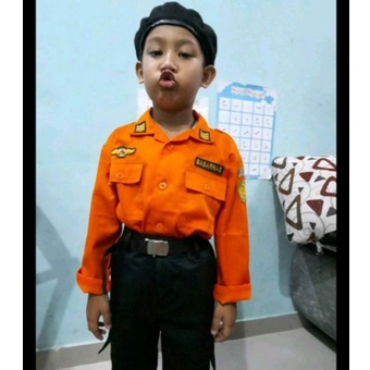 Jual Baju setelan Anak Tk Paud Profesi Basarnas LENGKAP ATRIBUT ...