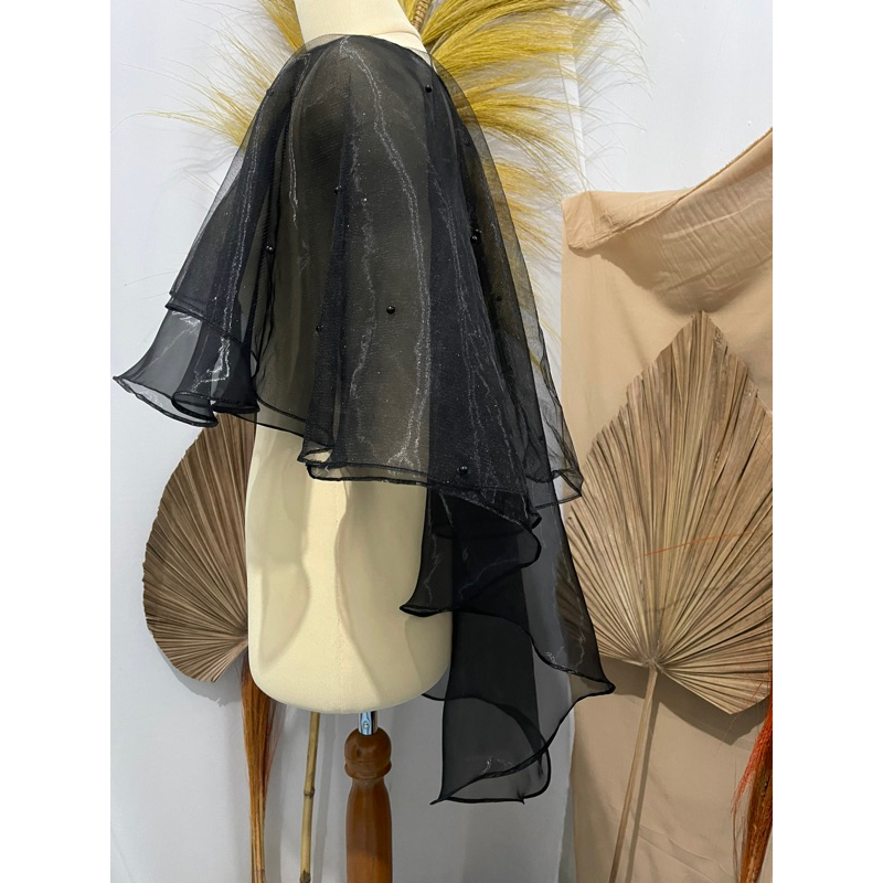 Jual Queen Cape wedding | Outer cape gaun mewah | Luaran Dress pesta ...