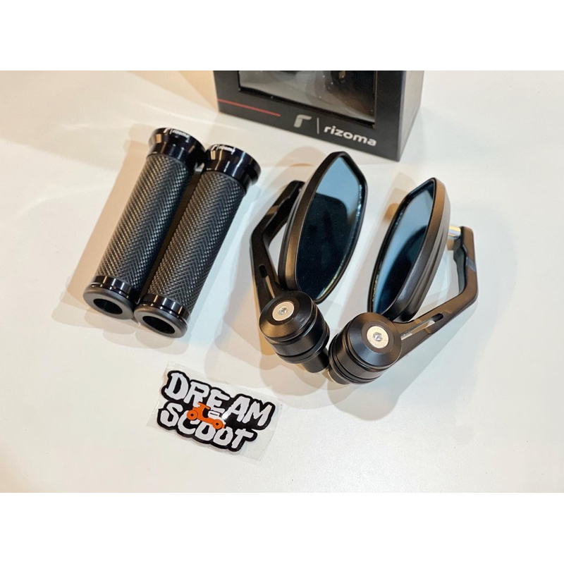Jual Paket handgrip rizoma evo Spion bar end Rizoma Oval Vespa Matic ...