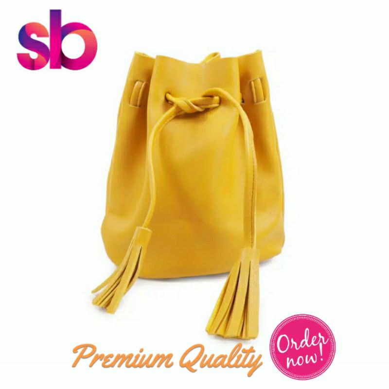 Jual Tas Bucket [ Yellow/ Kuning ] Fashion Branded Jepang Impor Import ...