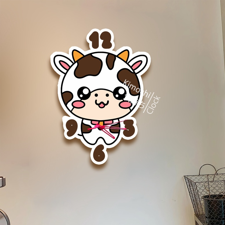 Jual JAM DINDING CUSTOM SAPI CIBI ANAK SAPI HIASAN DINDING ANAK SAPI ...