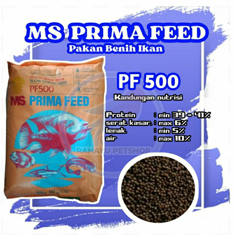 Jual PF 500 PAKAN BENIH IKAN REPACK 500GR | Shopee Indonesia