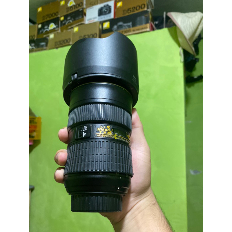 Jual LENSA NIKON 24-70mm F2,8 FULL SET MULUS | Shopee Indonesia