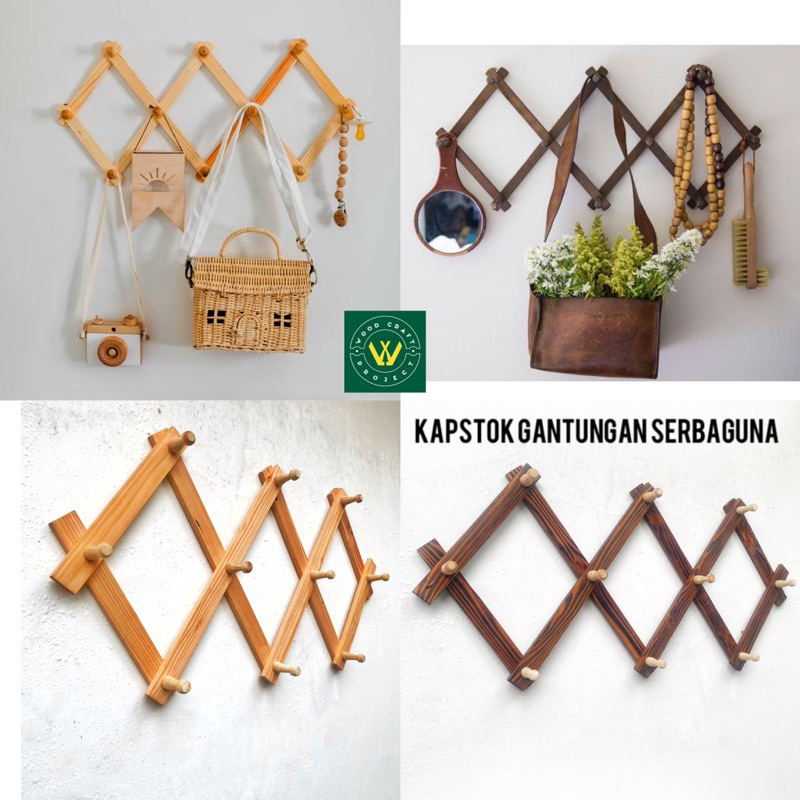 Jual GANTUNGAN KAYU SERBAGUNA,gantungan baju,kapstok gantungan,hanger ...