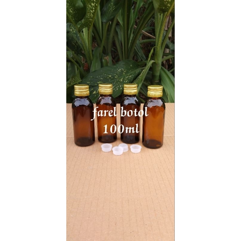 Jual botol kaca coklat lada 100ml barang rekondisi | Shopee Indonesia