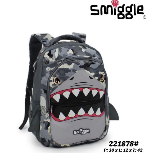 Jual Ransel Anak Ransel Smiggle Shark Backpack original / authentic ...