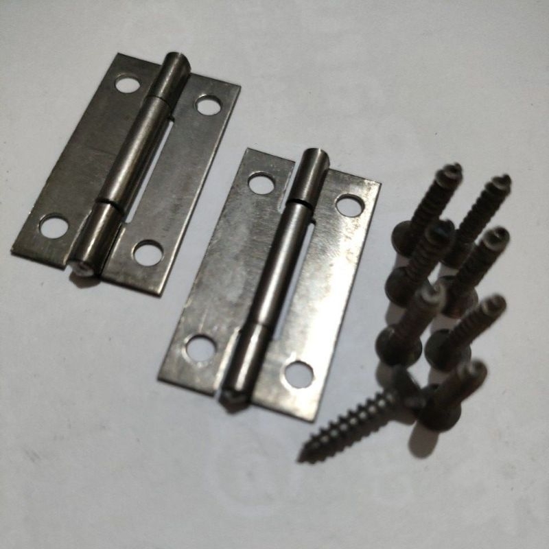 Jual 2 Biji Engsel hitam 1 1/2 inch 3,5 cm engsel mini engsel pintu ...