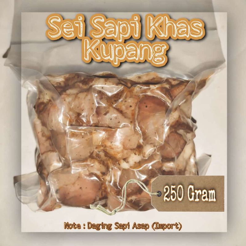 Jual Sei Sapi Asap Khas Kupang 250gr | Shopee Indonesia