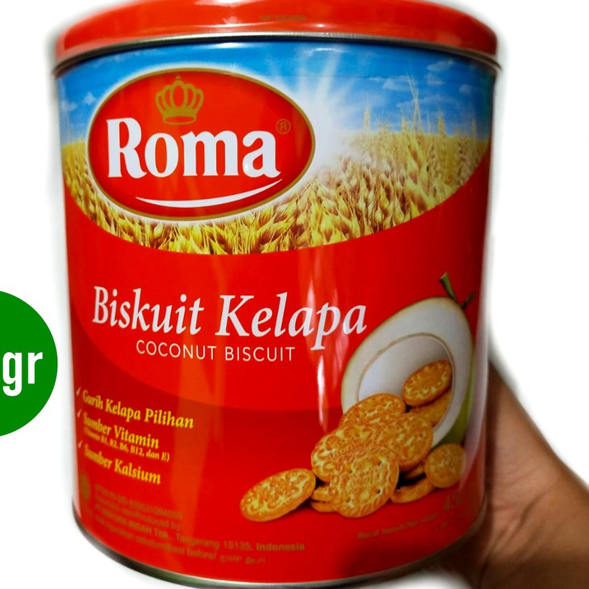 Jual Roma Biskuit Kelapa Kaleng Kue Kering 345gr | Shopee Indonesia