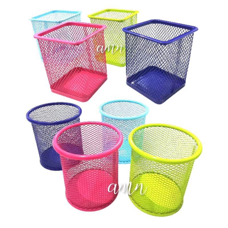 Jual 4 Pcs Tempat Pulpen Alat Tulis Pensil Besi Jaring Pen Holder Meja ...