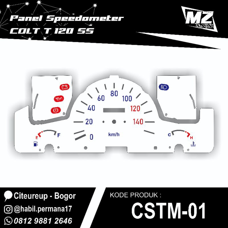 Jual CUSTOM PANEL SPEEDOMETER COLT T120SS | Shopee Indonesia