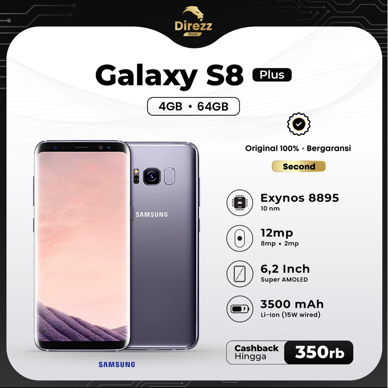 Jual Samsung S8 plus 4/64Gb Second Normal sein | Shopee Indonesia