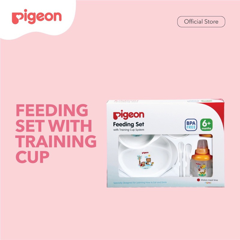 Jual Pigeon Feeding Set Mini Set Alat Makan Bayi Piring Mangkok Sendok ...