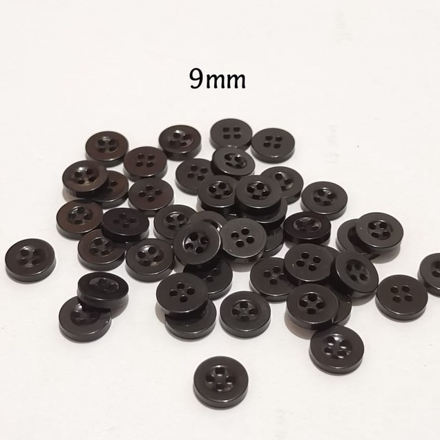 Jual Isi 144 pcs Diameter 9 mm - Kancing Baju Gepeng Putih Hitam ...