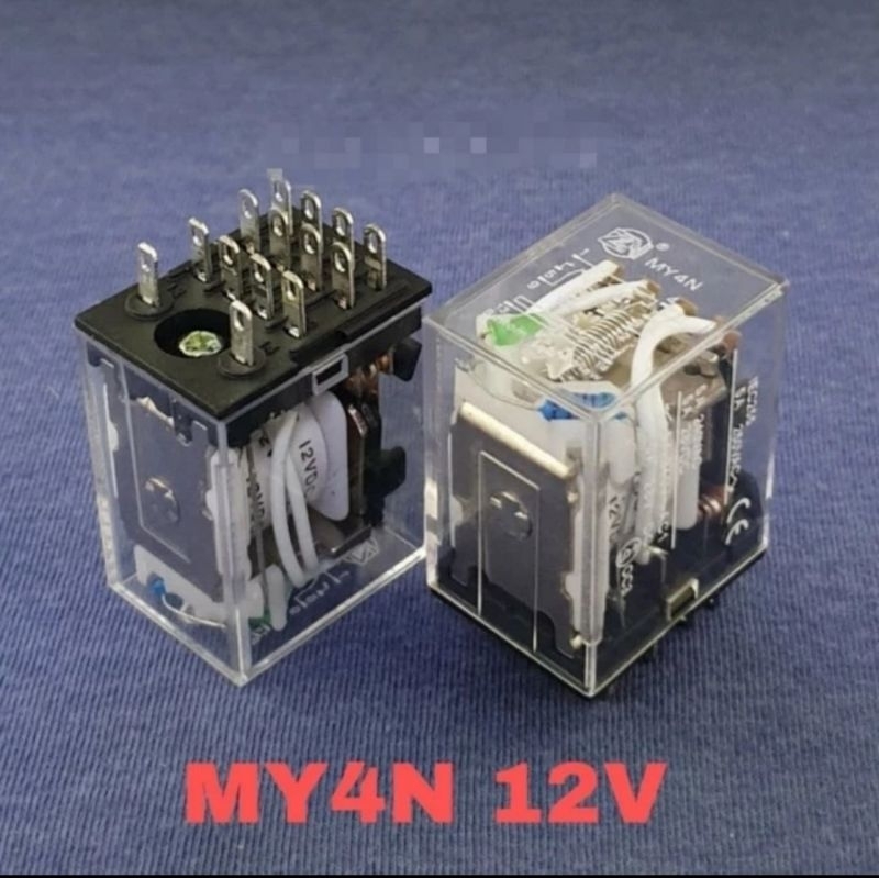 Jual Relay MY4N DC 12V, Relay 14 pin 14 kaki | Shopee Indonesia