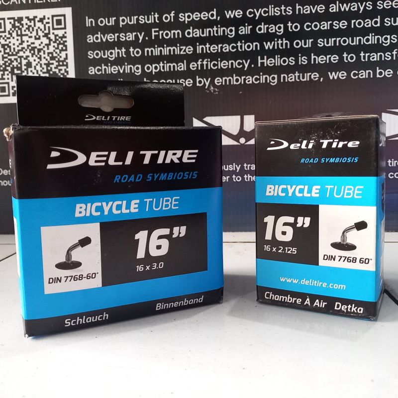 Jual Ban Dalam Sepeda Listrik 16 x 2.125 / 16 x 3.00 Pentil Bengkok Deli Tire / Delitire ...